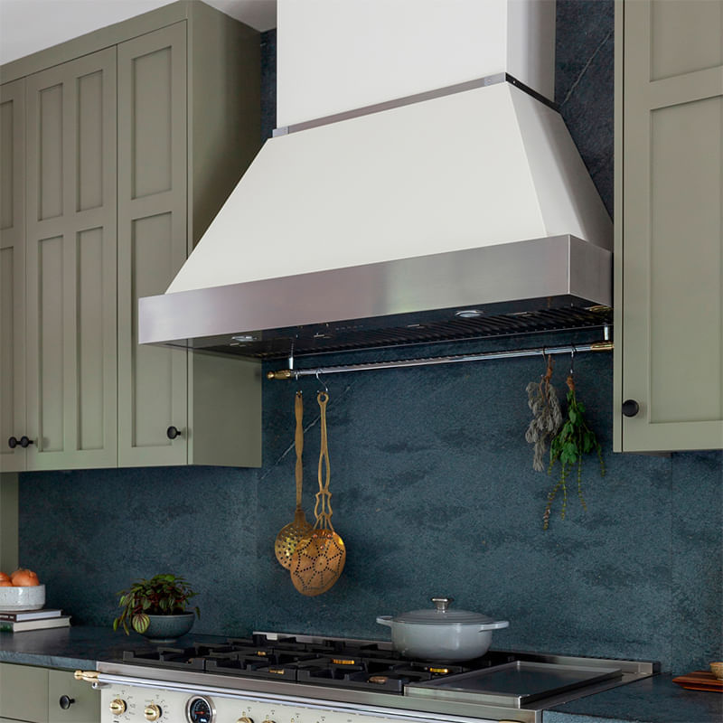 Coifa Parede Bertazzoni Heritage 122cm Inox Marfim - Celdom